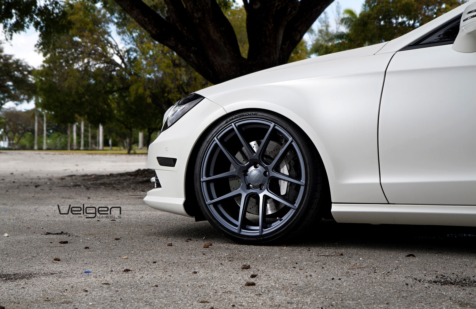 Matte White CLS550 Final Picture's. – Velgen Wheels