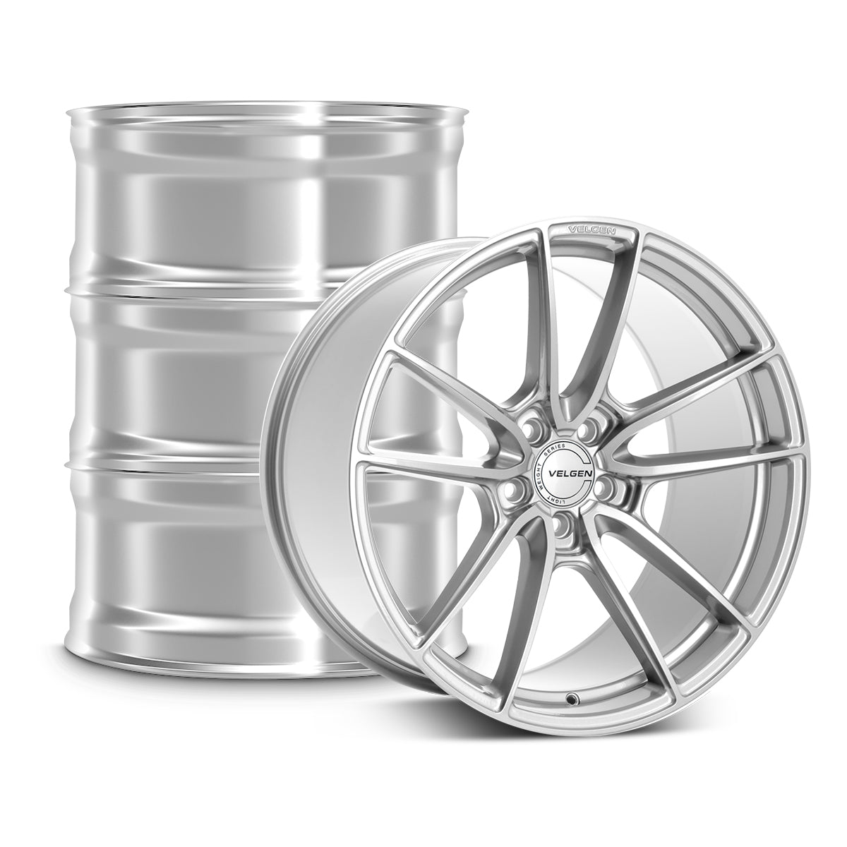 2010-2013 Infiniti G37 Velgen VF5 Wheel Kit - Gloss Silver - 20x9.5/20 ...