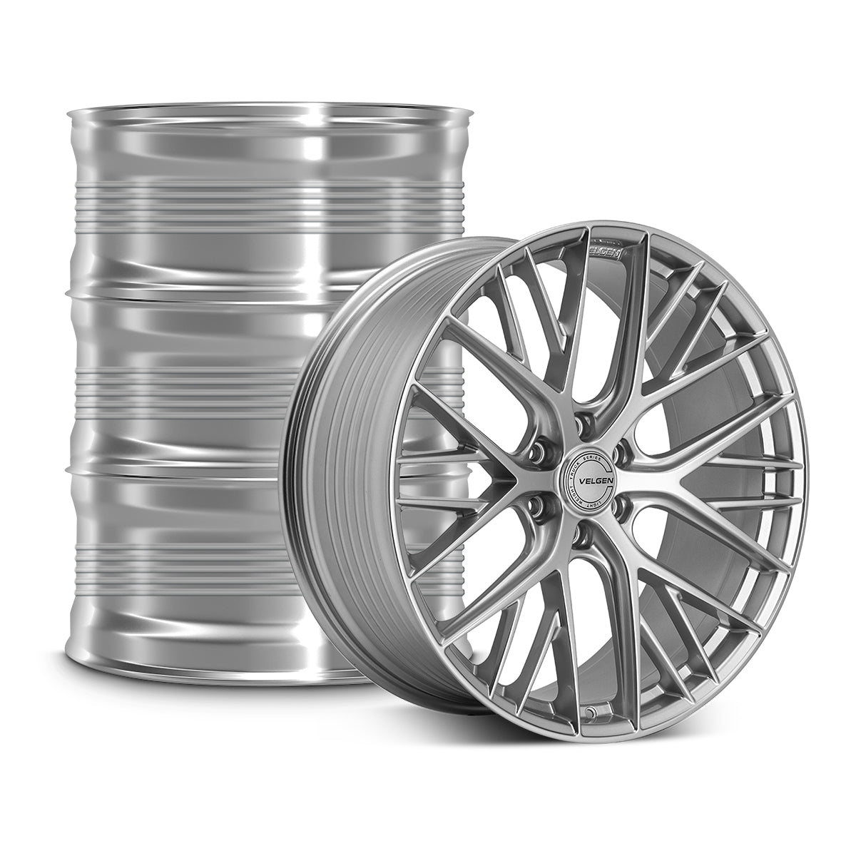 2021+ GMC Yukon/Yukon XL Velgen VFF-12 Wheel Kit - Gloss Silver - 24x1 ...